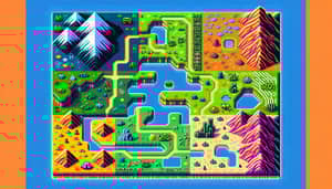Pixelated Level Selector Map for Classic Games | AI Art Generator ...