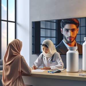 Professional Character in Doctor's Office Setting | AI Art Generator ...