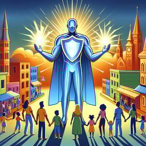 Guardian of Hope: Superhero of Trust and Protection | AI Art Generator ...