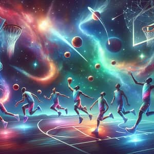 Out-of-This-World Basketball Concept | Surreal Galactic Design | AI Art ...
