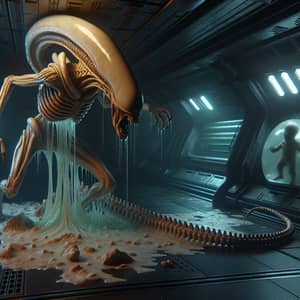 Alien Scene: Ripley Discovers Brett's Transformation | AI Art Generator ...