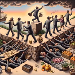 The Impact of Greed on Conflict and Hostility | AI Art Generator | Easy ...