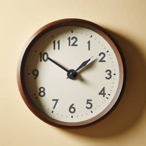 Classic Wooden Analog Clock - Time's Progression | AI Art Generator ...