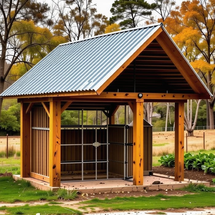 Sustainable Rustic Outdoor Shelter Design | AI Art Generator | Easy ...