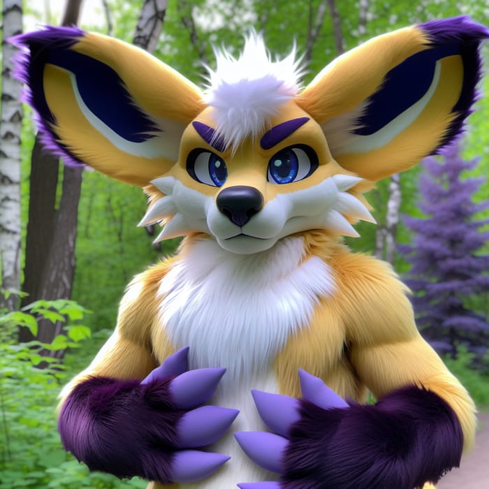 Renamon: The Enigmatic Fox Creature in Nature | AI Art Generator | Easy ...