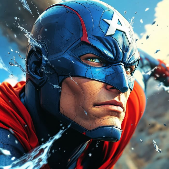 Dynamic Superhero Art: Vibrant Comic Action Pose | AI Art Generator ...
