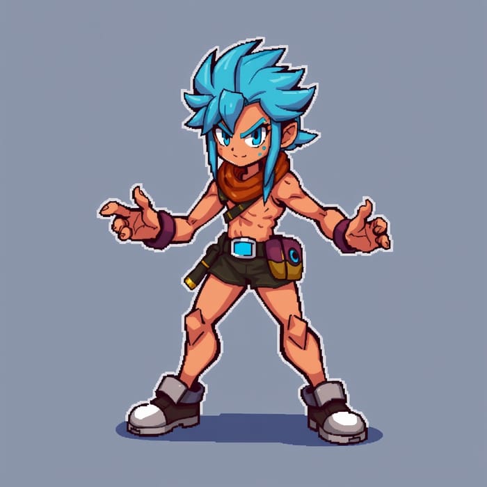 Vibrant Pixel Art Character for 2D Games | AI Art Generator | Easy-Peasy.AI