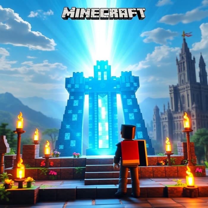 Epic Minecraft Warden Scene for YouTube Thumbnails | AI Art Generator ...
