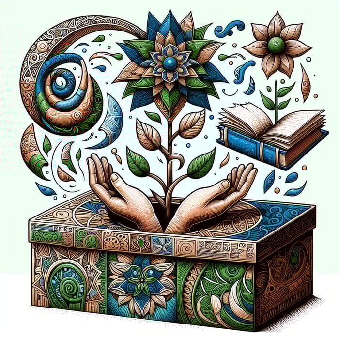 Gift Shape Drawing: The Essence of Life Illustrated | AI Art Generator ...