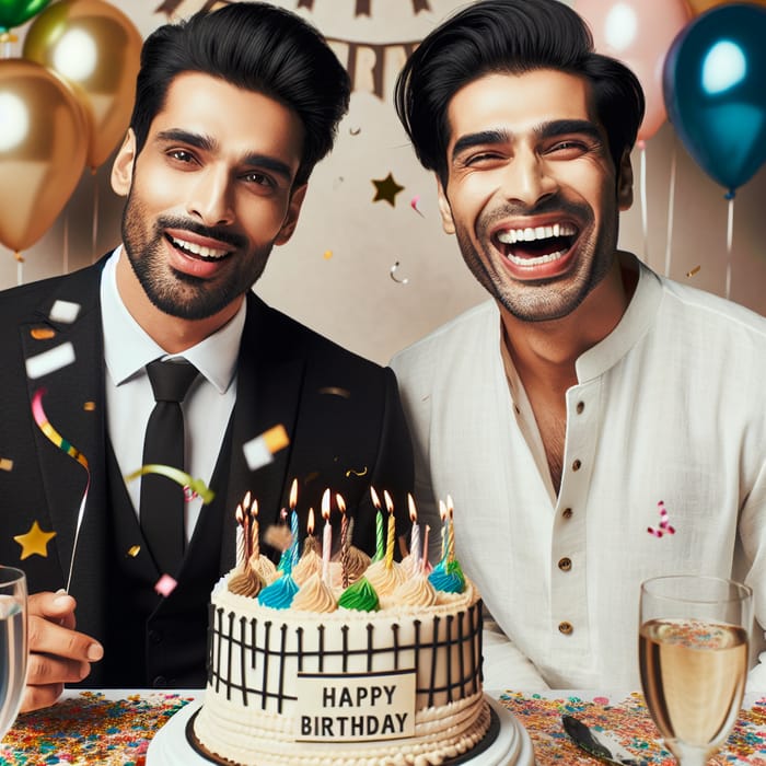 Happy Birthday Shahrukh and Salman Celebration | AI Art Generator ...