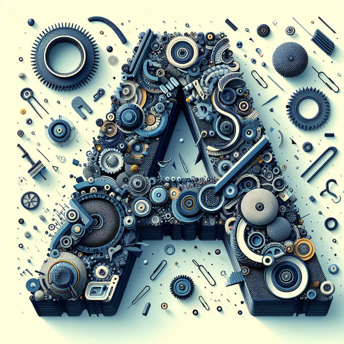 Letter A Shaped Object | Visual Representation | AI Art Generator ...