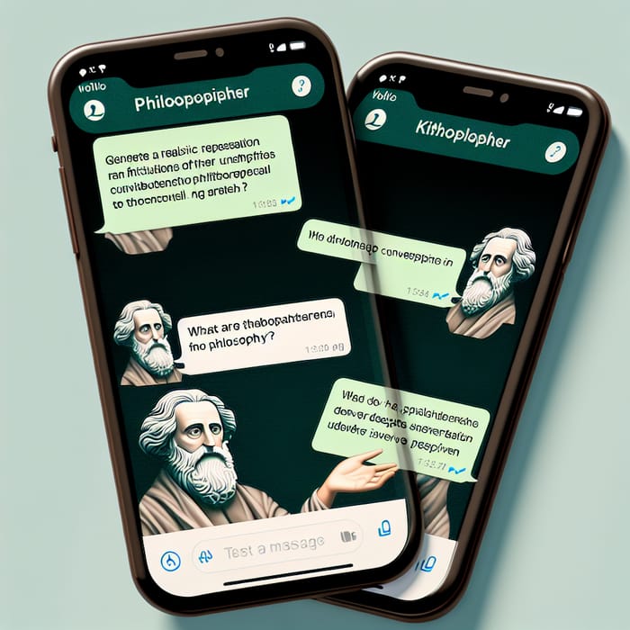 WhatsApp Conversation: Philosophers Philosophy Exchange | AI Art ...