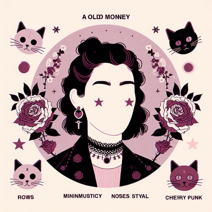 Art Portrait with Soft Punk Aesthetics and Minimalistic Details | AI ...