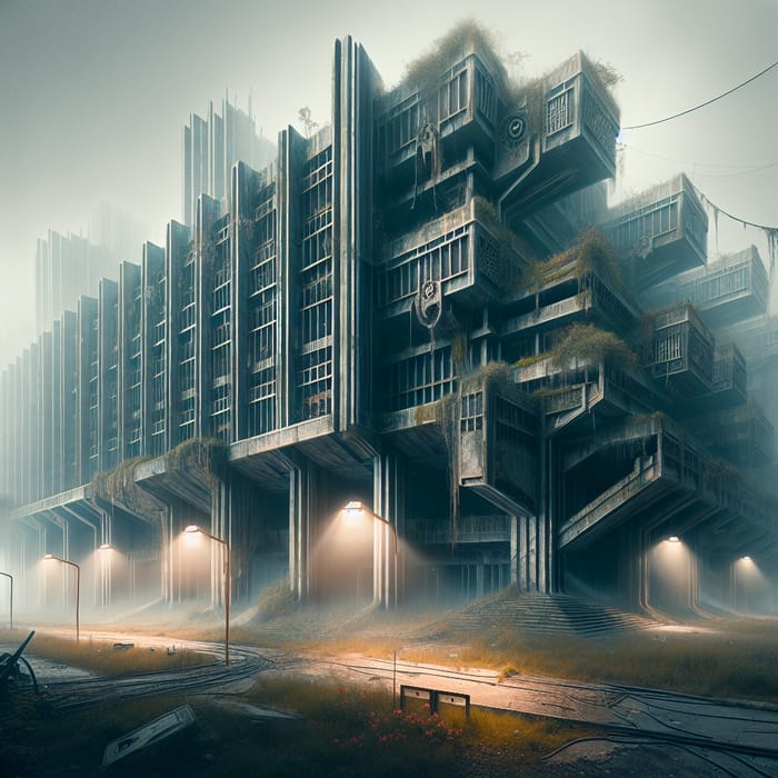 Dystopian United International University Buildings | AI Art Generator ...
