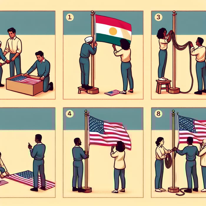 Step-by-Step Guide: How to Properly Raise a Country Flag | AI Art ...