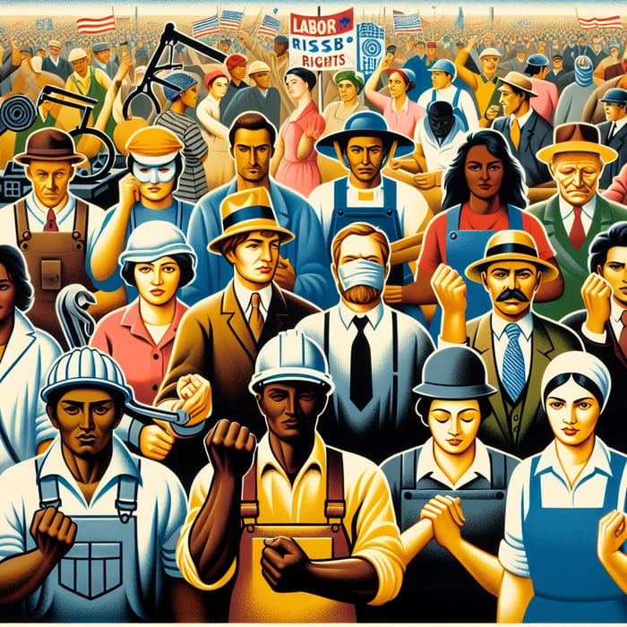 Labor Rights and Social Realism Depicting Diverse Workers | AI Art ...