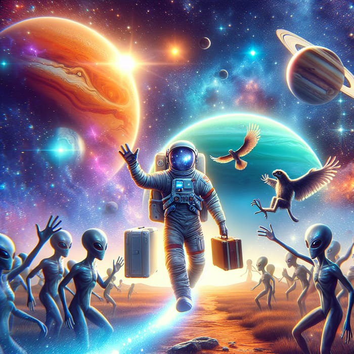 Saleh Ahmed's Cosmic Adventure: Journey through Space with Stars and ...