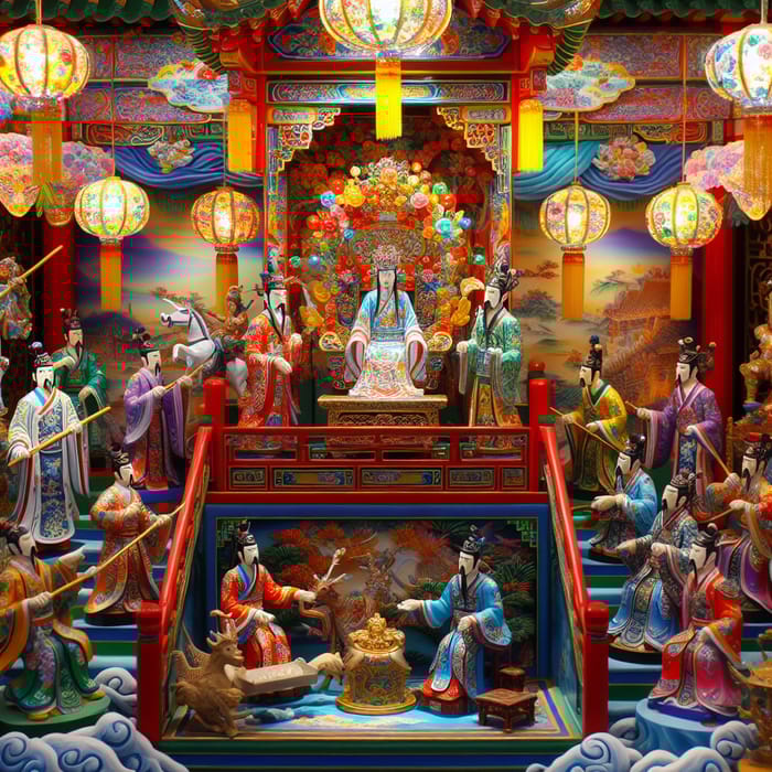 Chinese Imitation Goods: Vibrant Style Showcase | AI Art Generator ...