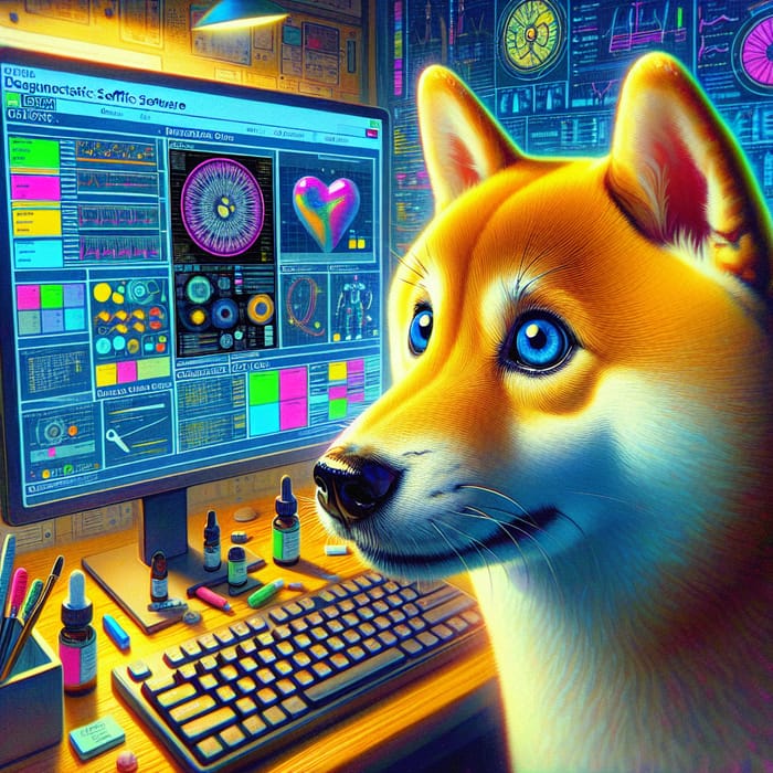 Curious Shiba Inu and Tech Tools: A Playful Perspective | AI Art ...