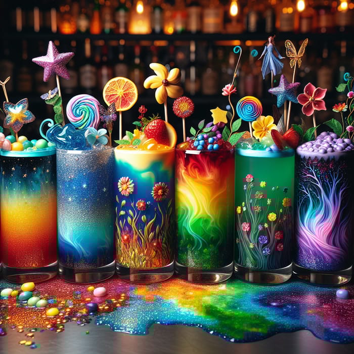 Colorful & Whimsical Fairy Tale Cocktails | Enchanting Bar Creations ...