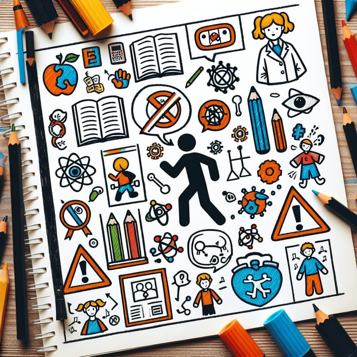 Child's Drawing of Preventive System in Education for Kids | AI Art ...