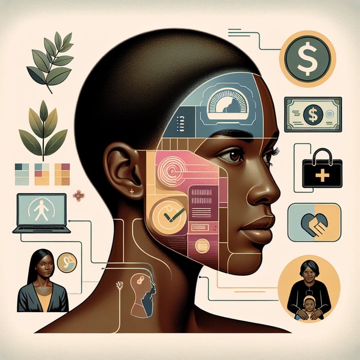 Semi-Realistic Self-Portrait for Business Wellness | AI Art Generator ...