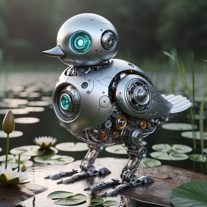 Mechanical Duck Robot | Robotic Avian Creation | AI Art Generator ...