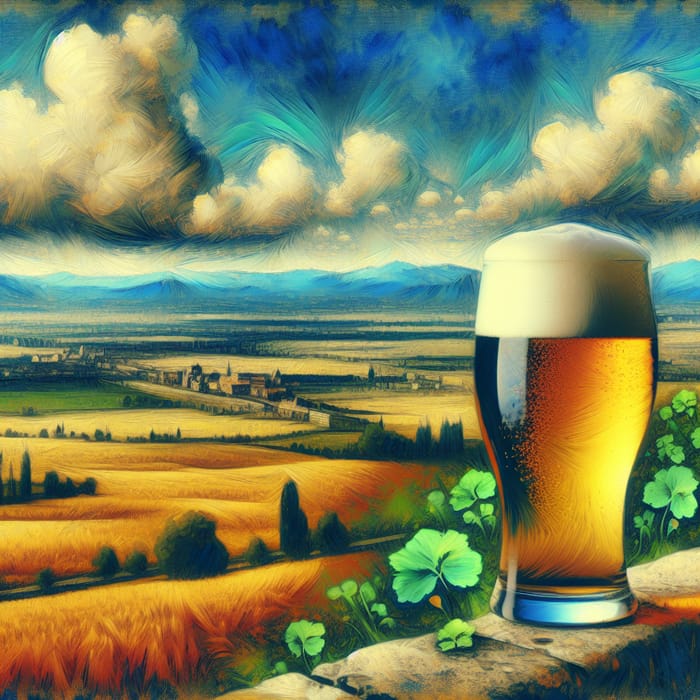Beer Ocean Painting | Renaissance Landscape with Canon EOS R | AI Art ...