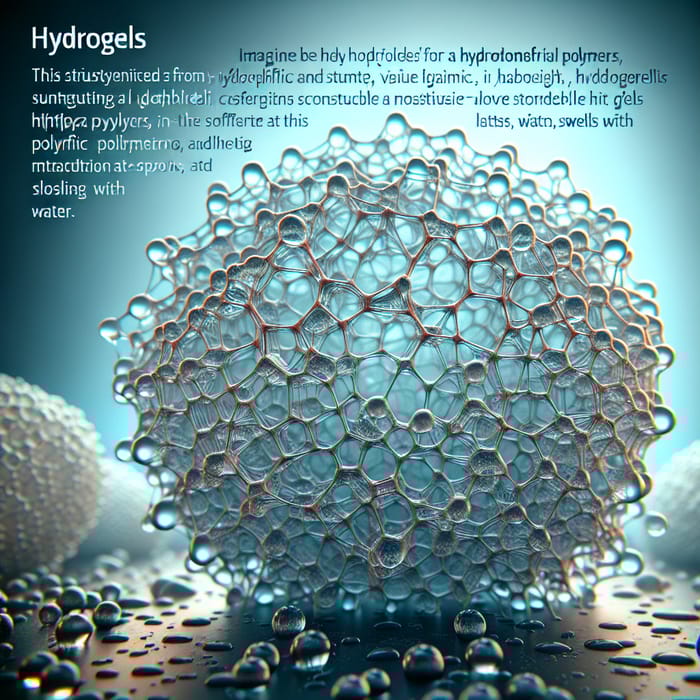 Hydrogels: 3D Structures of Moisture-Loving Polymers | AI Art Generator ...