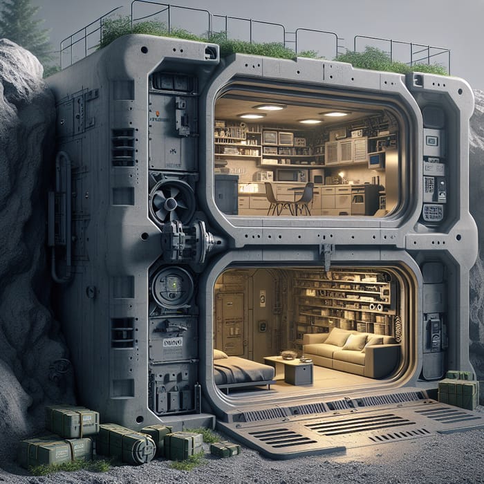 Advanced Underground Bunker - Enhancing Safety & Security | AI Art ...