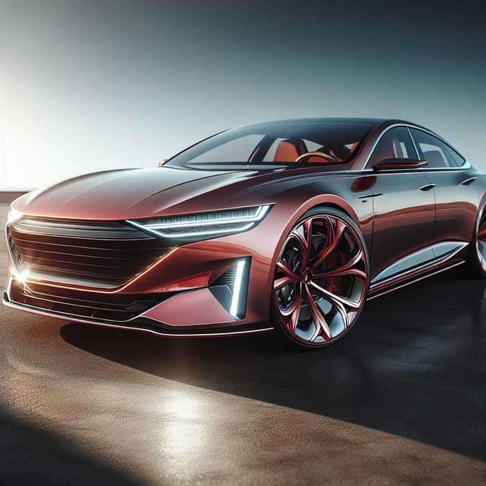 Sleek Red Car | Aerodynamic Design | AI Art Generator | Easy-Peasy.AI