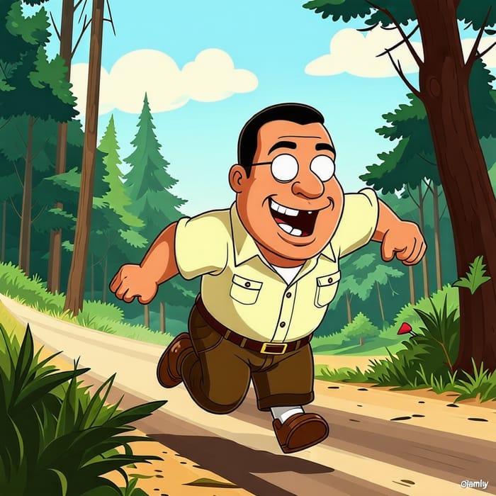 Petter Griffin as Forrest Gump: Family Guy Crossover Fun | AI Art ...