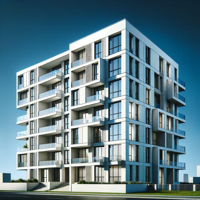 Modern Four-Storey Building | Architectural Elegance with Green ...