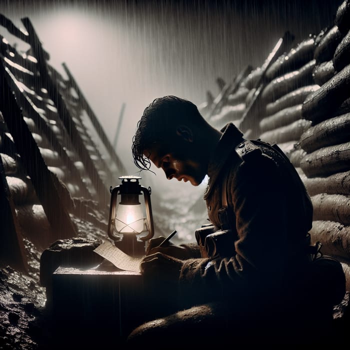 French Soldier's Poignant Letter from Trenches to Mother | AI Art ...