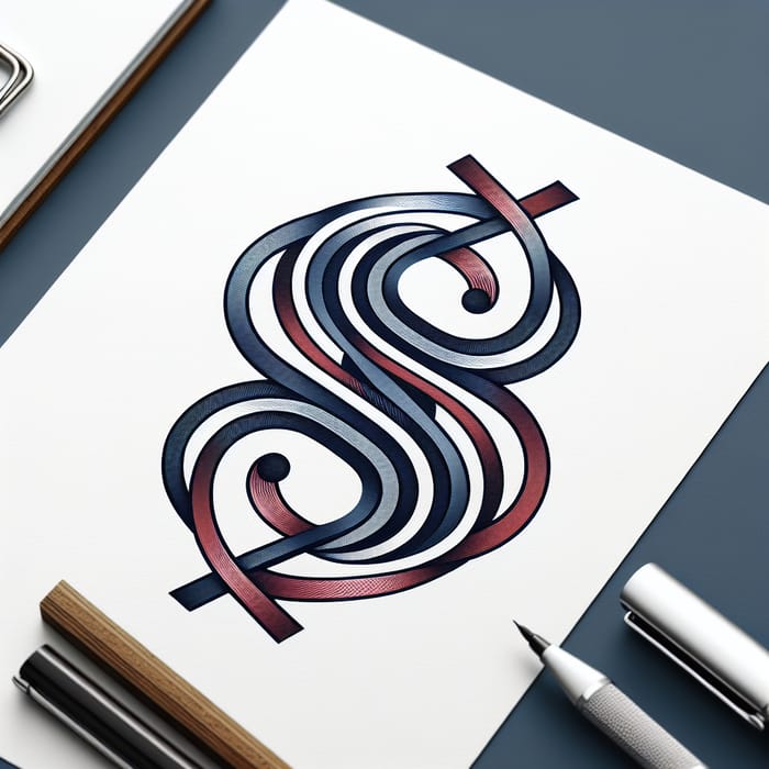 Creative SD Logo Design | Intricately Interwoven Letters | AI Art ...