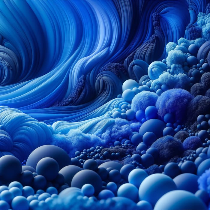 Blue Color: Depths and Tranquility of Blue Oceans and Skies | AI Art ...