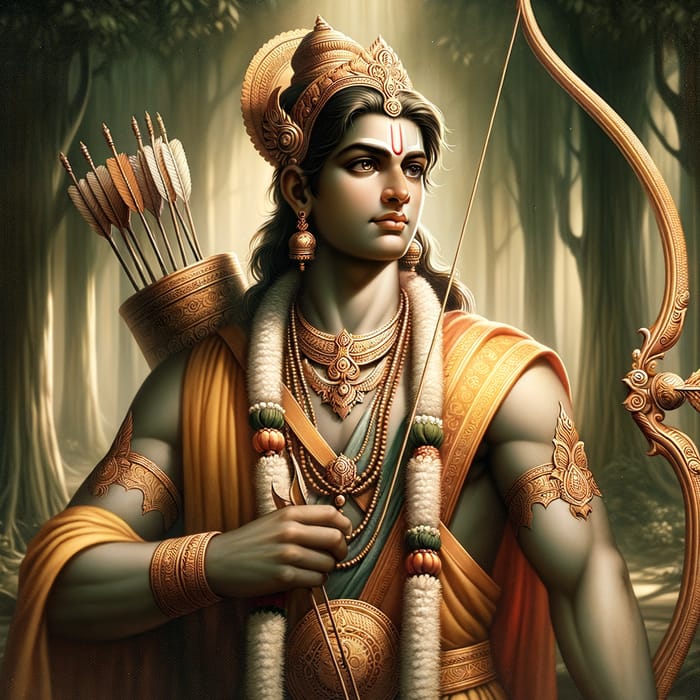 Lord Rama - Archetypal Divine Archer | Mythological Symbol of Wisdom ...