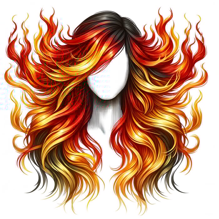 Trendy Fire Style Hairdo | Chic & Modern Look | AI Art Generator | Easy-Peasy.AI