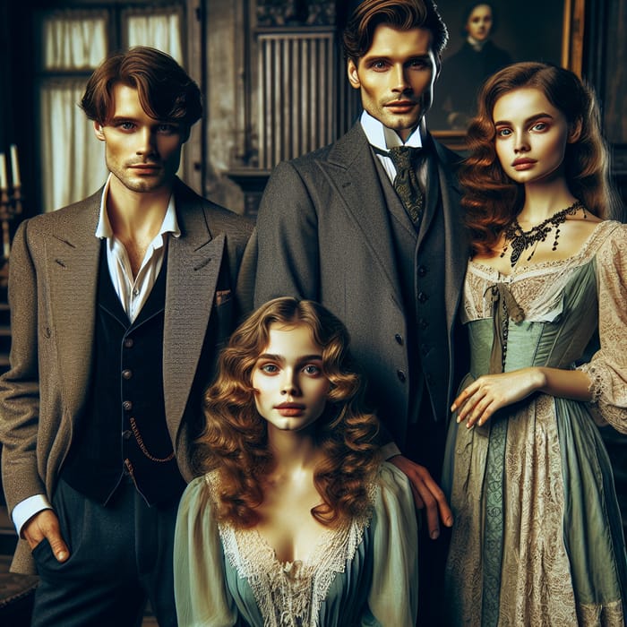The Mikaelson Siblings: A Regal European Descent Family Drama | AI Art ...