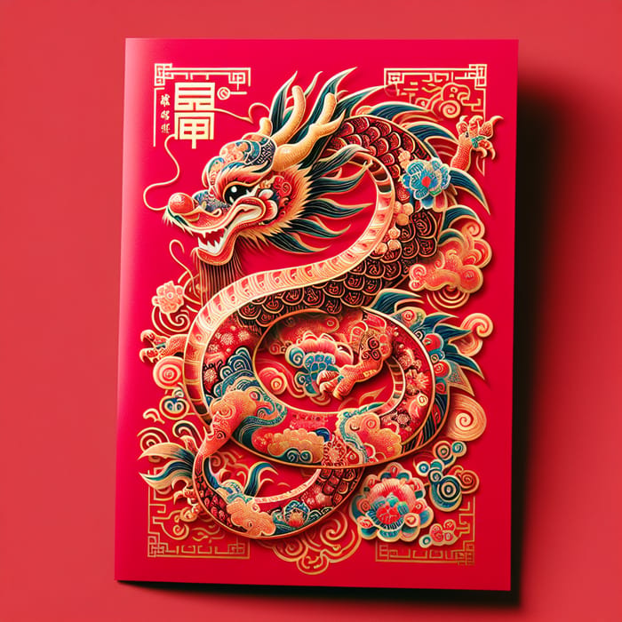 Chinese Dragon Year Red Envelope - Festive Lunar New Year | AI Art ...