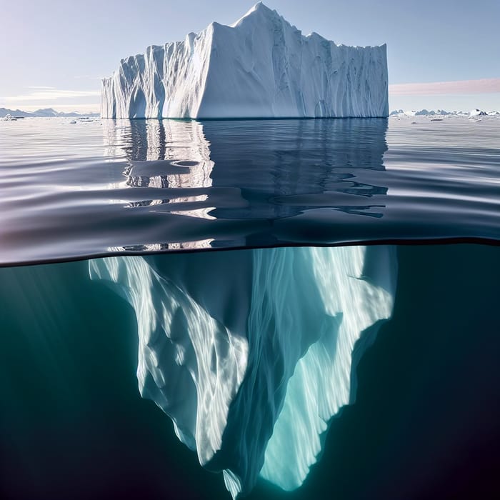Iceberg Tip Exposed - Transformation | AI Art Generator | Easy-Peasy.AI