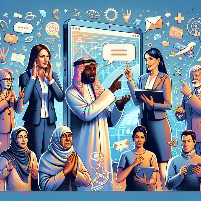 Exploring Global Diversity and Communication | AI Art Generator | Easy ...