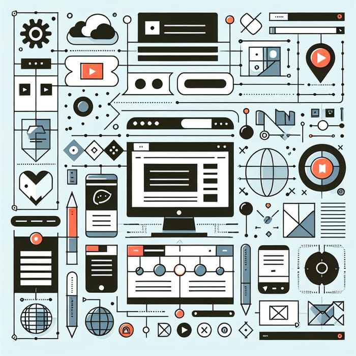 Minimalist Website Creation Design | AI Art Generator | Easy-Peasy.AI