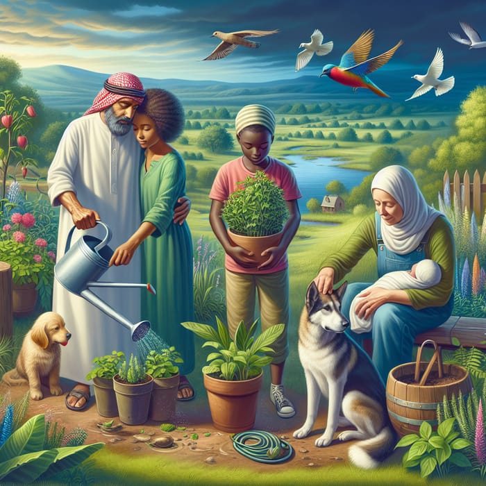 Celebrating Compassion: Caring for All Life Forms | AI Art Generator ...