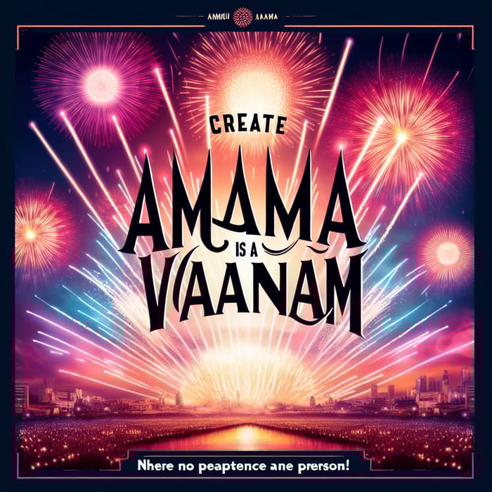 Ammu Aana is a Vaanam - Magnificent Fireworks Display | AI Art ...
