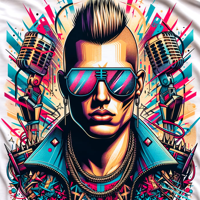 Vibrant Graphic Tee Inspired by Reggaeton Styles | AI Art Generator ...