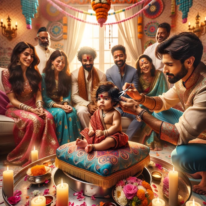 Mundan Ceremony: Traditional Hindu Ritual of Baby's First Haircut | AI ...