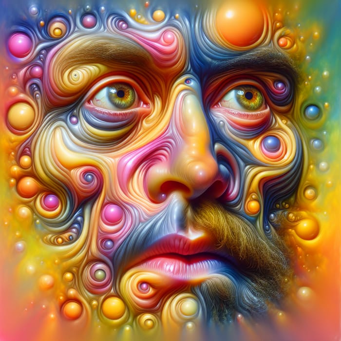 Surreal Self-Portrait in Vibrant Colors | AI Art Generator | Easy-Peasy.AI