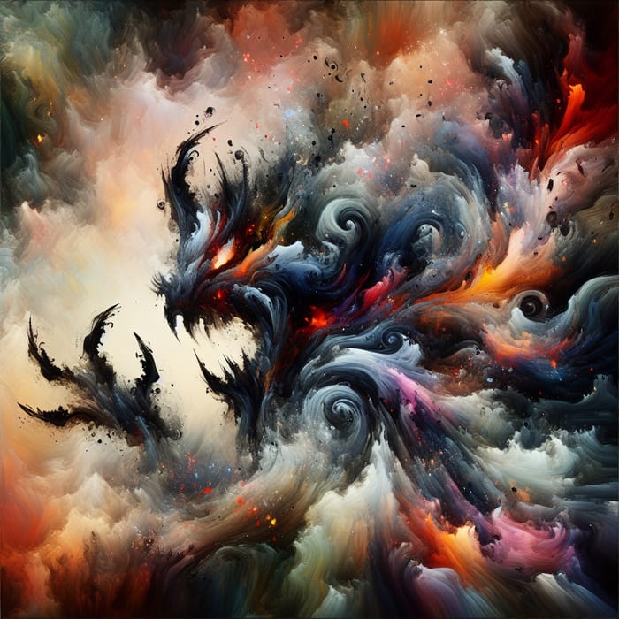 Abstract Inner Demons Representation | AI Art Generator | Easy-Peasy.AI