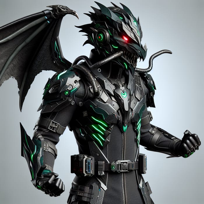 Futuristic Kamen Rider Dragon Power Suit | High-Tech Gear | AI Art ...